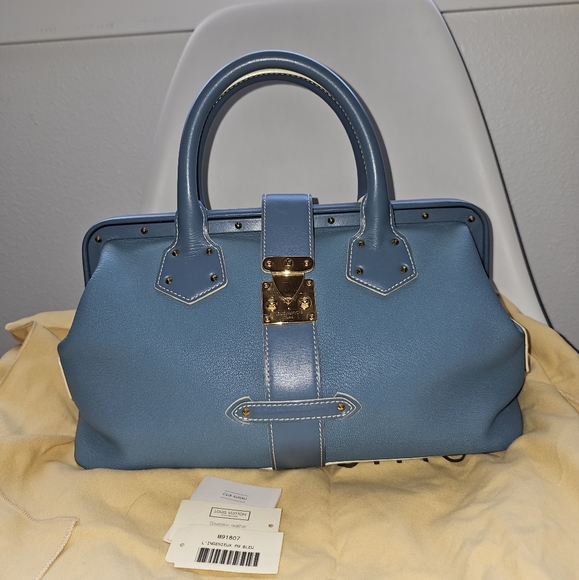 Louis Vuitton | Bags | Authentic Louis Vuitton Blue Suhali Lingenieux ...